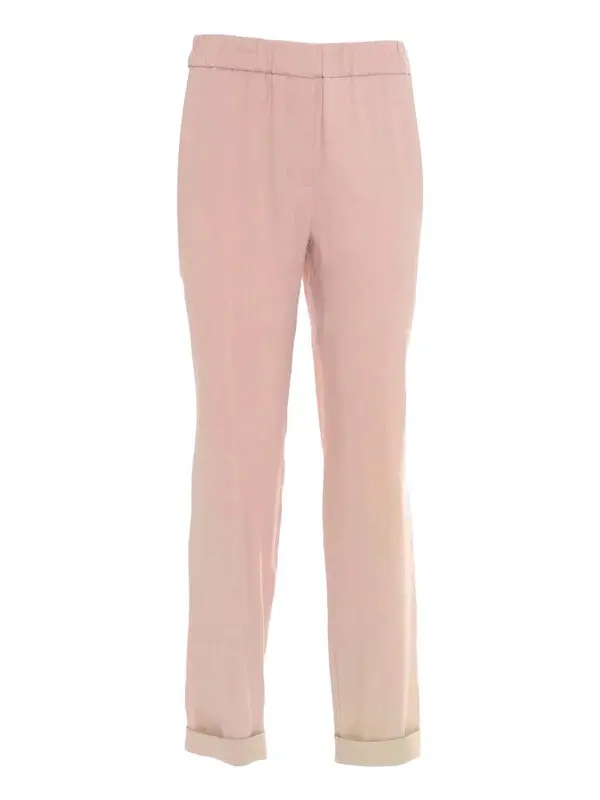 Lorena Antoniazzi Elasticated-waist Trousers - Pink
