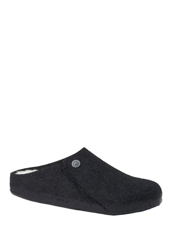BIRKENSTOCK Zermatt Shearling Felt Slippers - Anthracite