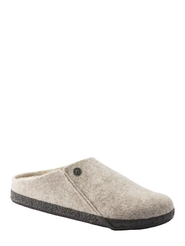 BIRKENSTOCK Zermatt Shearling Felt Slippers - Eggnog