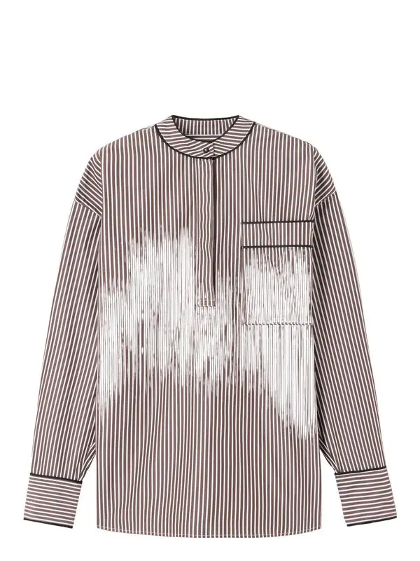 Loulou De Saison Verna Striped Cotton-poplin Shirt - Multi
