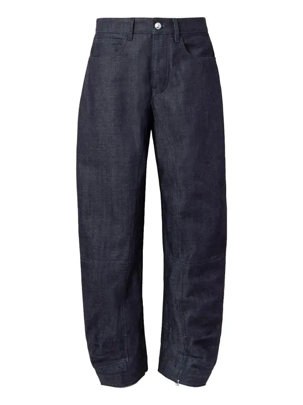 JIL SANDER Mid-rise Barrel-leg Jeans - Blue