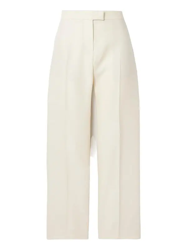Khaite Callen Straight-leg Pants - Cream