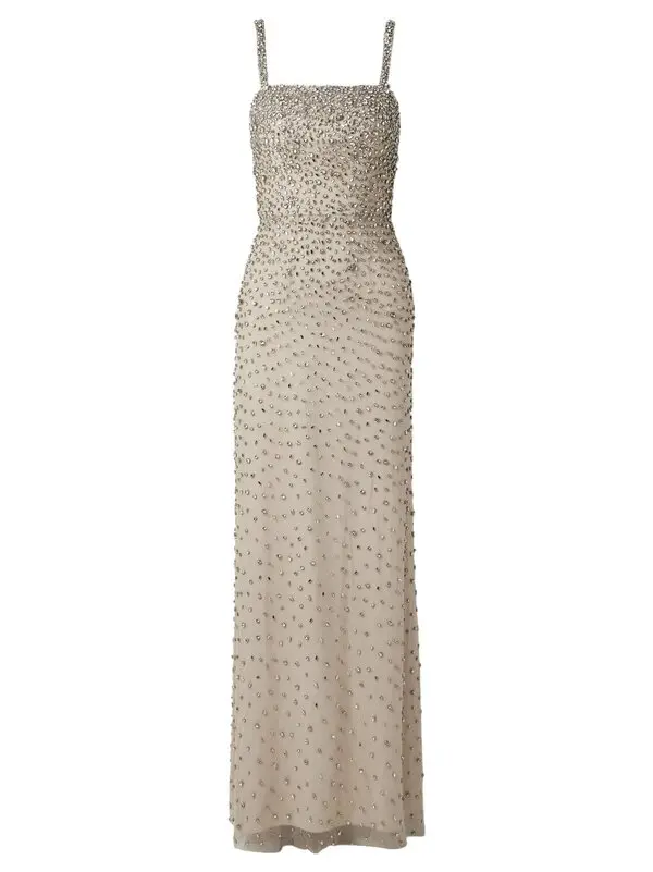 Jenny Packham Cherry Crystal-embellished Tulle Gown - Neutrals
