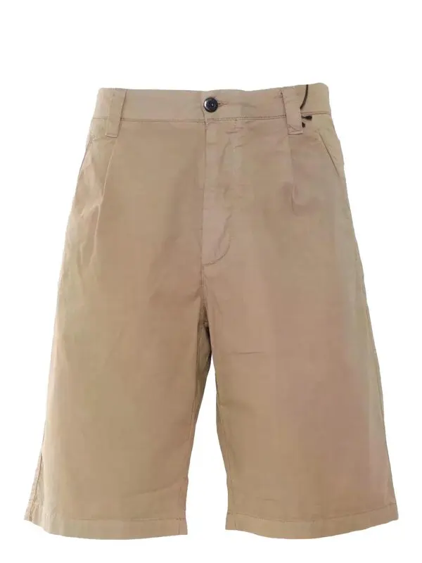 C.P. COMPANY Pleated Pocket Shorts - Neutrals