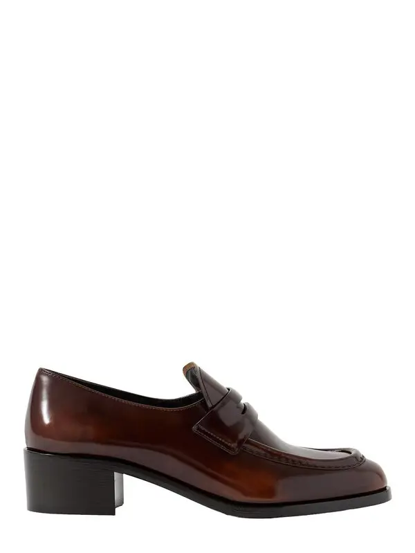 Church's Prudence Glossed-leather Loafers - Brown