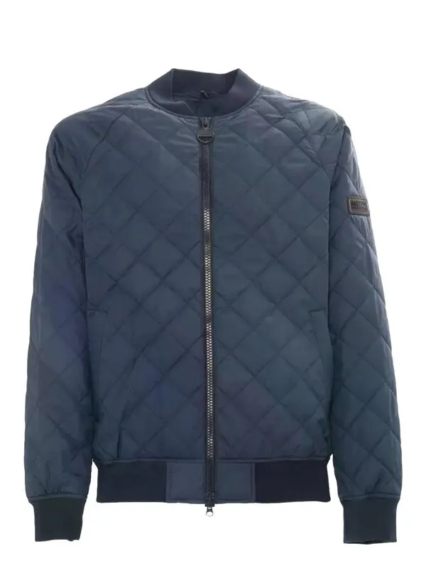 BARBOUR INTERNATIONAL Harfell Quilted Bomber Jacket - Blue
