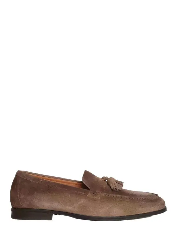 DOUCAL'S Tassel Suede Loafers - Brown