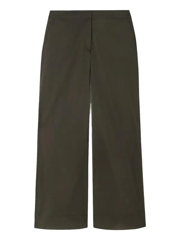 ST. AGNI Organza Wide-leg Pants - Brown