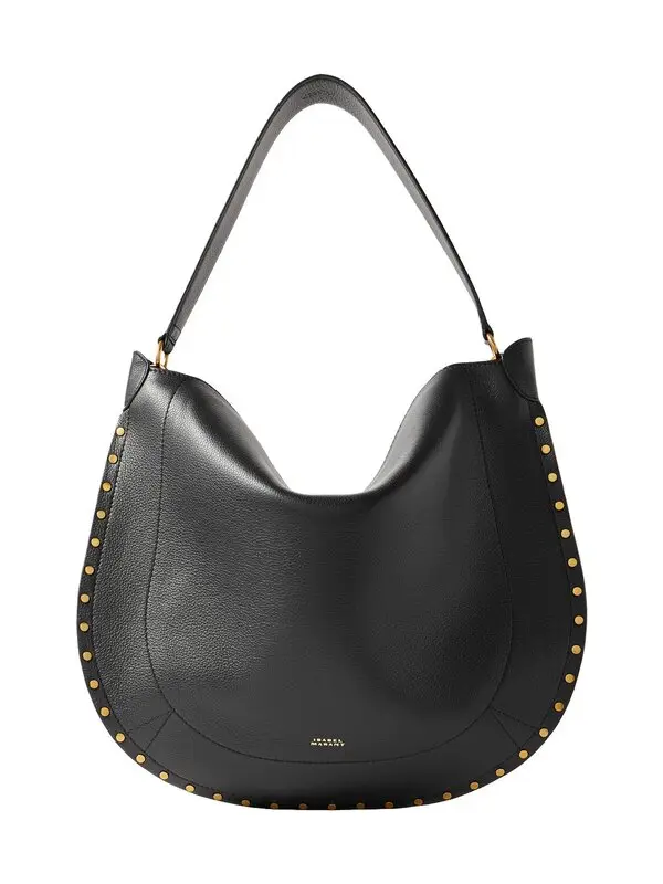 Isabel Marant Oskan Studded Leather Tote - Black