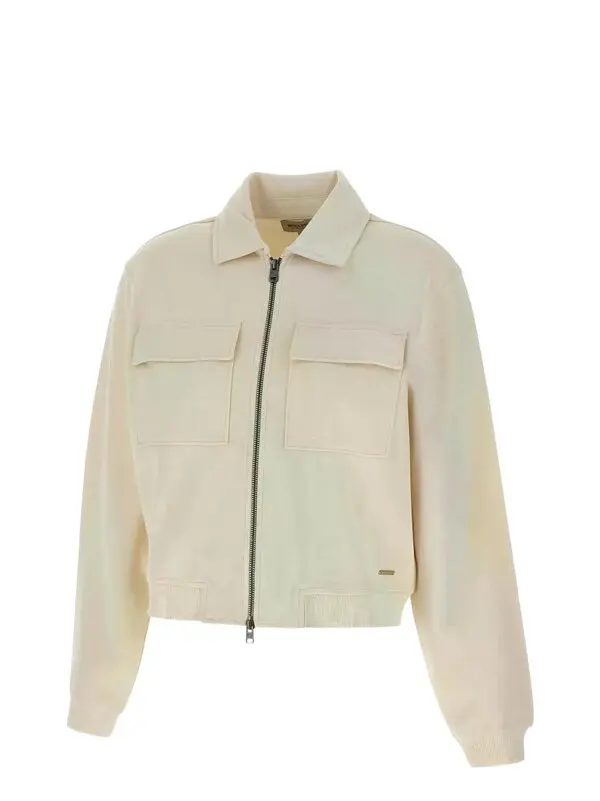Woolrich Two-way Zip Pocket Sweatshirt - Neutrals