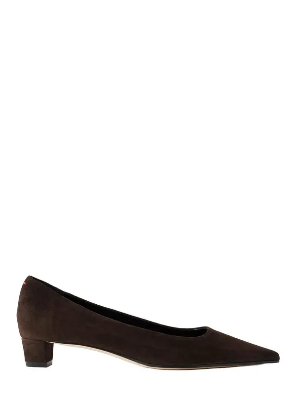AeydĒ Judi Suede Pumps - Brown