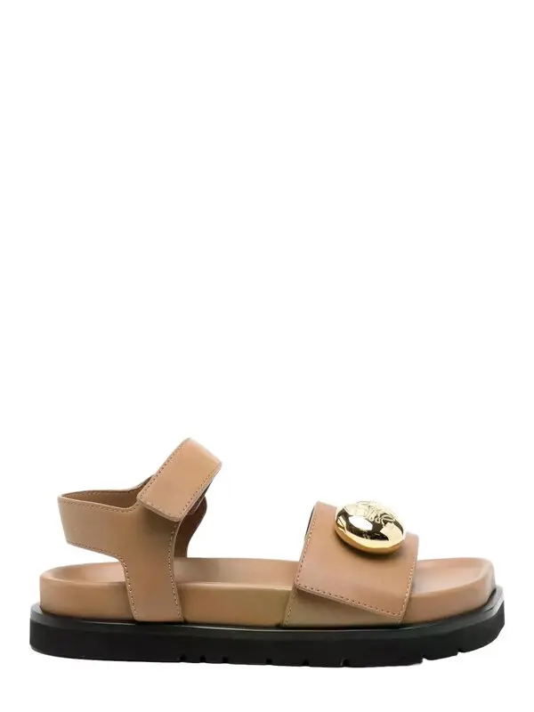 Loewe Leather Touch-strap Sandals - Brown