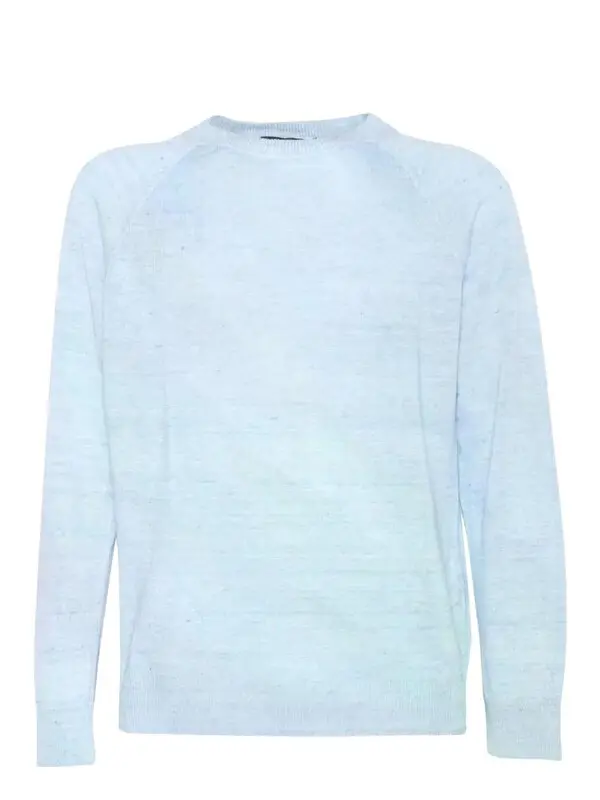 FILIPPO DE LAURENTIIS Raglan-sleeve Crew-neck Jumper - Blue
