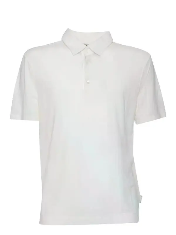 BALLANTYNE Short-sleeve Cotton Polo Shirt - White
