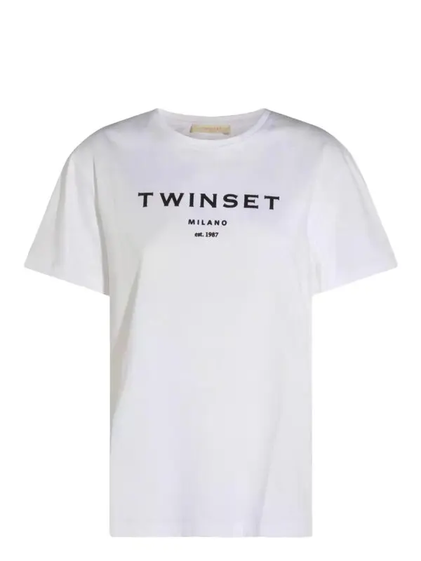 TWINSET Logo-print T-shirt - White
