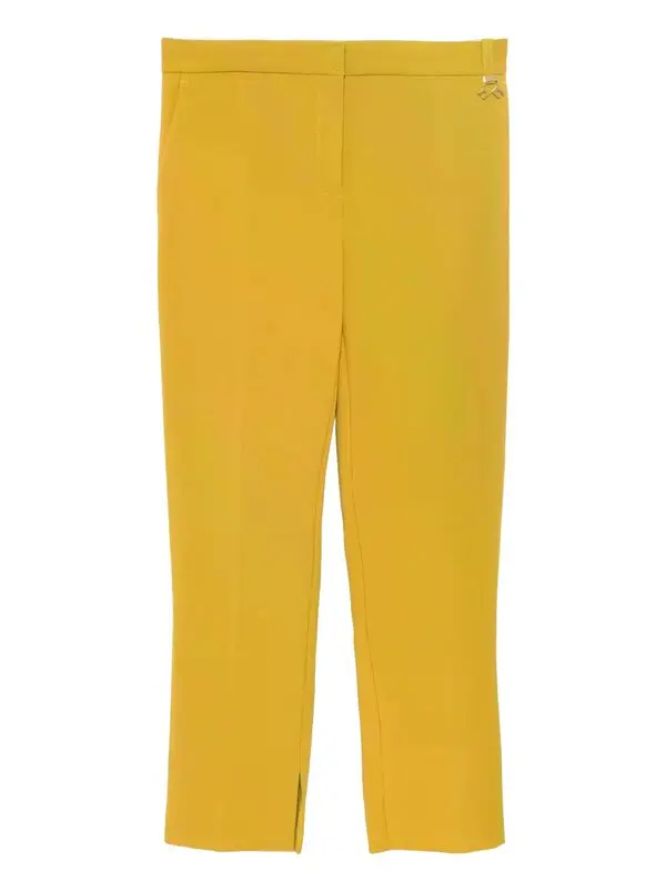 Elisabetta Franchi Crêpe Trousers - Yellow