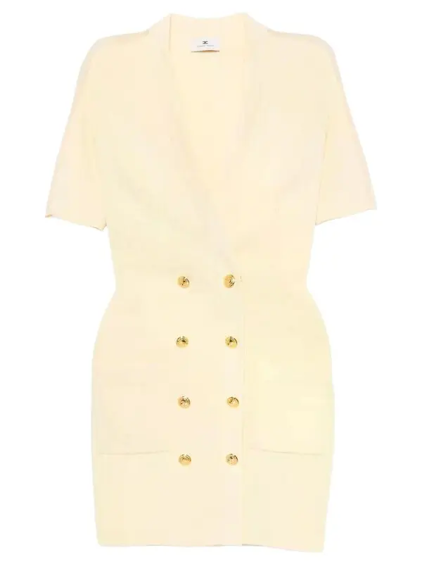 Elisabetta Franchi Knitted Dress - Yellow