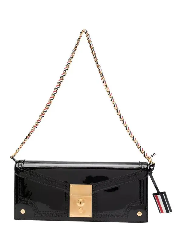 Thom Browne Clip-lock Fastening Shoulder Bag - Black
