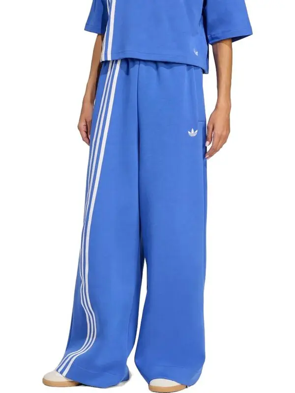 Adidas Off Placed 3-stripes Wide Leg Pants - Hi-res Blue