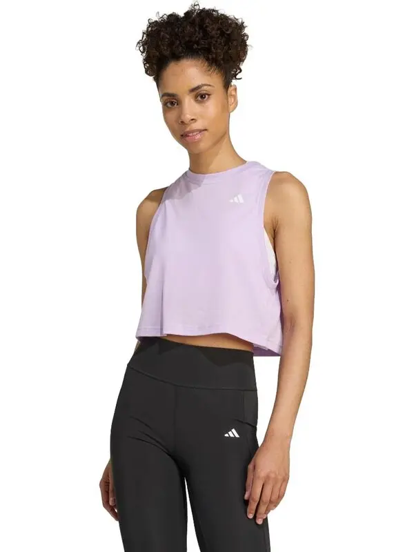 Adidas Train Essentials Boxy Workout Tank Top - Powder Plum
