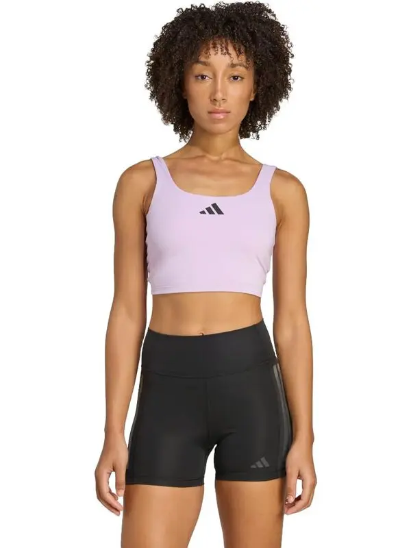Adidas Power Light Support Bra Tank - Powder Plum