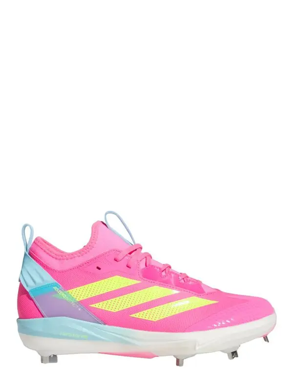 Adidas Adizero Instinct+ 2.0 Cleats - Lucid Pink / Lucid Lemon / Bliss Blue