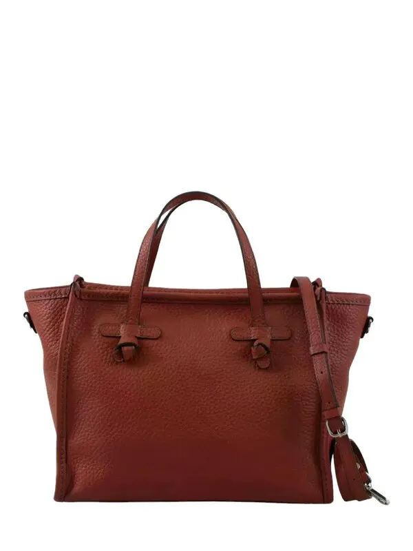 GIANNI CHIARINI Knotted Leather Tote Bag - Red