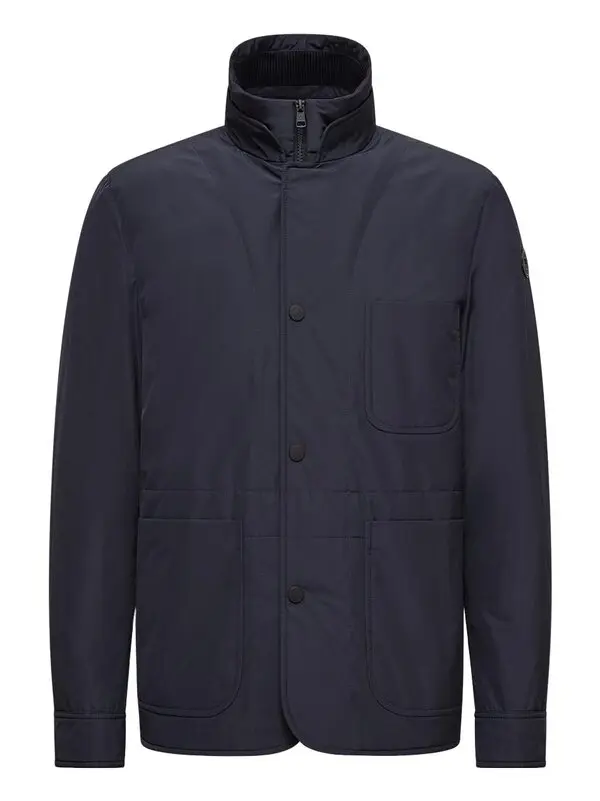 Moncler Brieuc Down Shirt Jacket - Blue