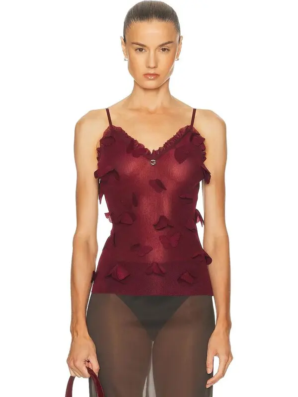 Coperni Butterflies Techno Top - Red