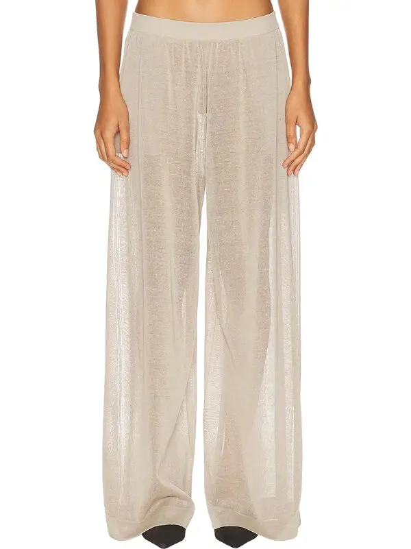 Alaïa Fluid Pant - Beige Clair