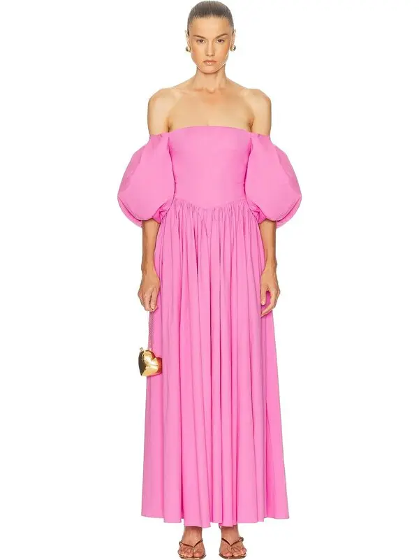 Caroline Constas Christina Gown - Flamingo
