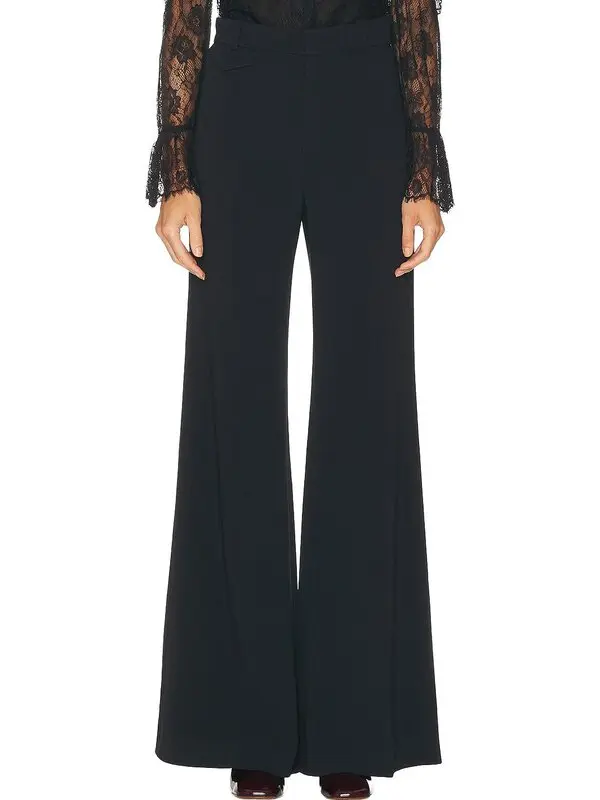 Chloé Wide Leg Trouser - Black