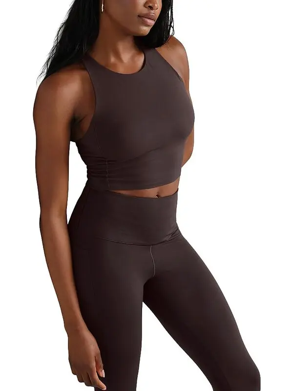 RHONE Revive Long Sports Bra - Dark Espresso