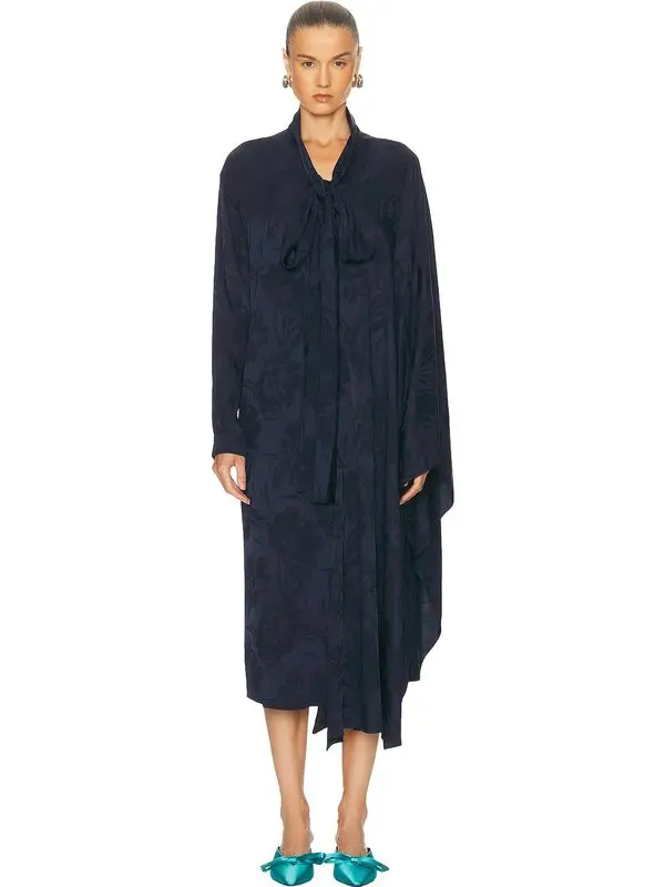 Balenciaga Scarf Dress - Dark Navy