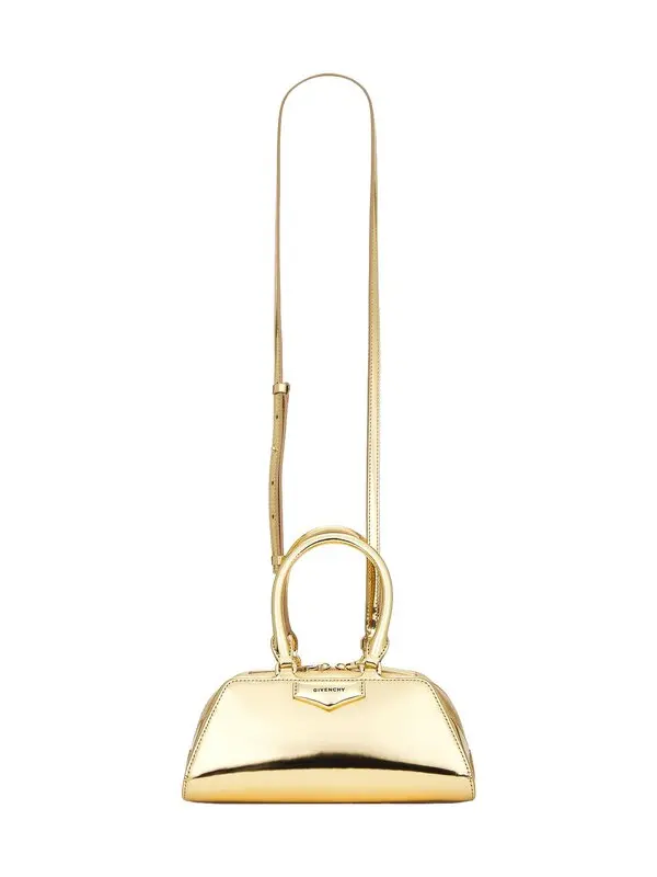 Givenchy Mini Antigona East West Bag - Golden