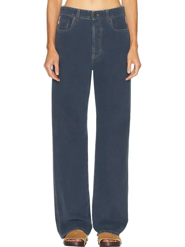 Miu Miu Wide Leg Denim - Bleu