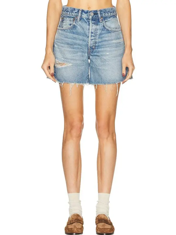 Moussy Vintage Kensington Denim Shorts - Blue
