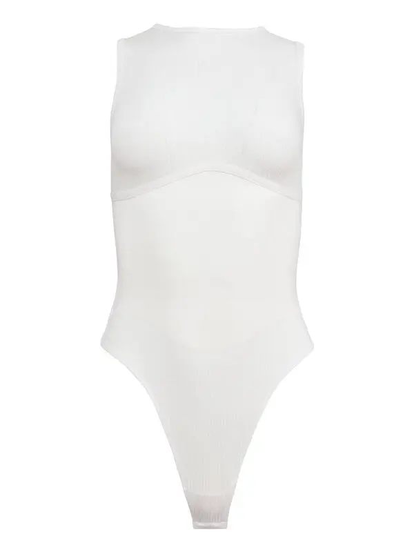 Fleur Du Mal Hourglass Rib Bodysuit - Ivory