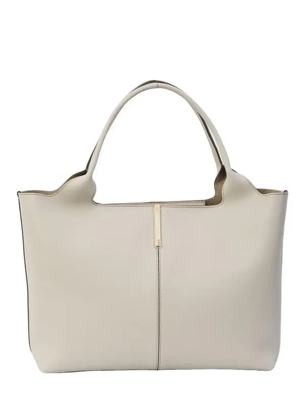 TOD'S Leather Shopping Bag - White