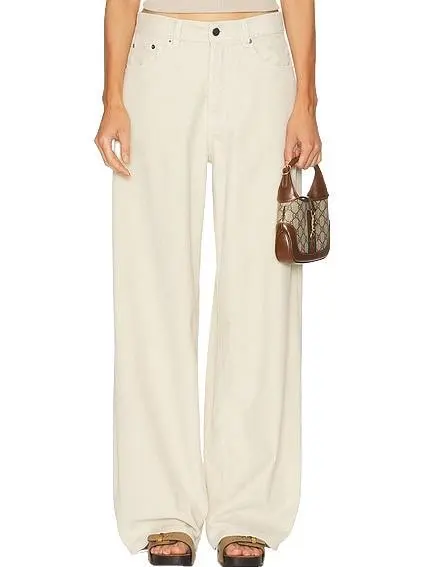 HAIKURE Bethany Velvet Pant - Ecru