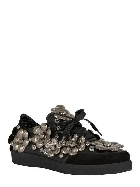 AZALEA WANG Olov Embellished Sneakers - Black