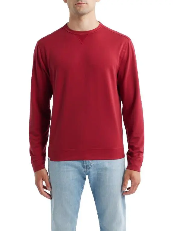 Johnnie-o Willard Crewneck Sweatshirt - Malibu Red