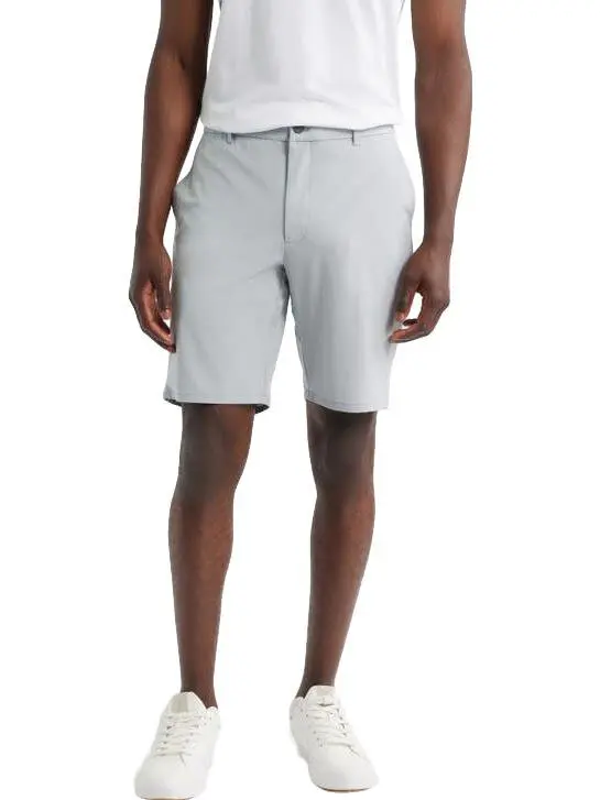 Johnnie-o Mulligan Performance Chino Shorts - Light Gray