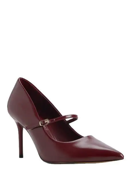 Aldo Eledeladar Pointed Toe Mary Jane Pump - Burgundy