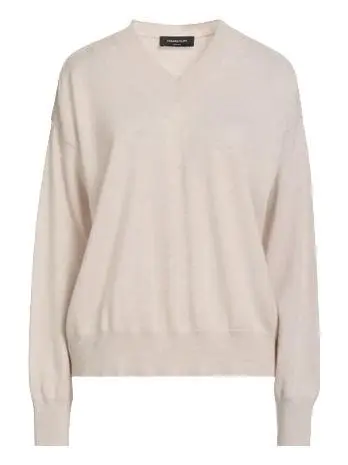 Fabiana Filippi Cashmere V-neck Sweater - Beige