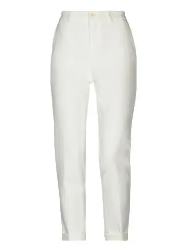 LIU •JO Tapered Cropped Pants - White