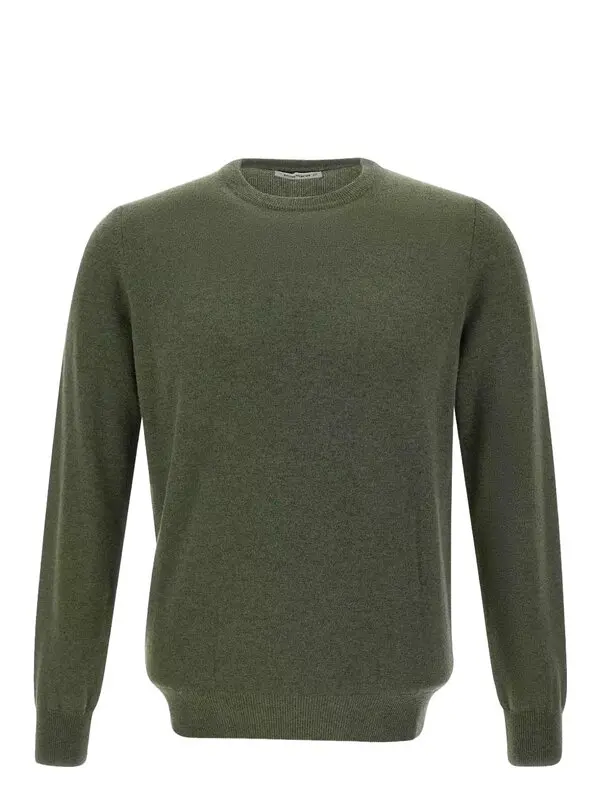 KANGRA Ribbed Crew-neck Sweater - Green