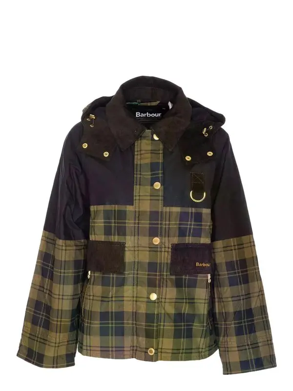 Barbour Tartan-check Zip-front Jacket - Green
