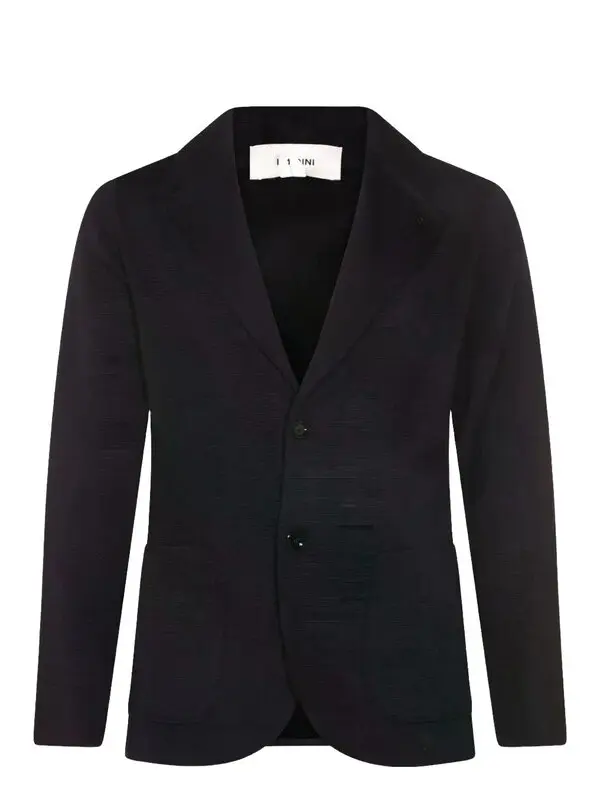 LARDINI Buttoned Wool Blazer - Blue