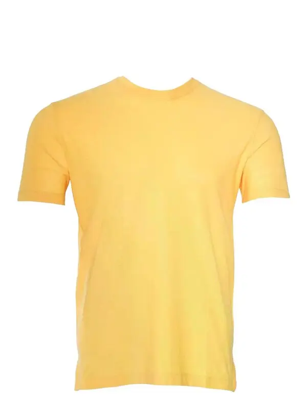 Kiton Cotton Crew-neck T-shirt - Yellow